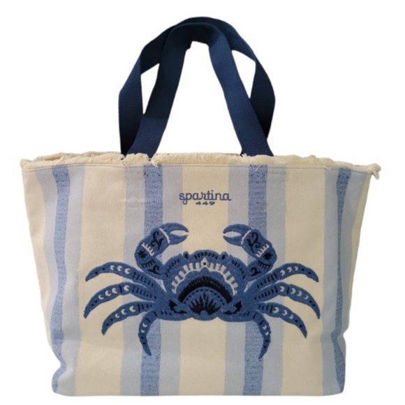 Spartina 449 | Bags | Spartina 449 Blue Crab Beach Tote New | Poshmark